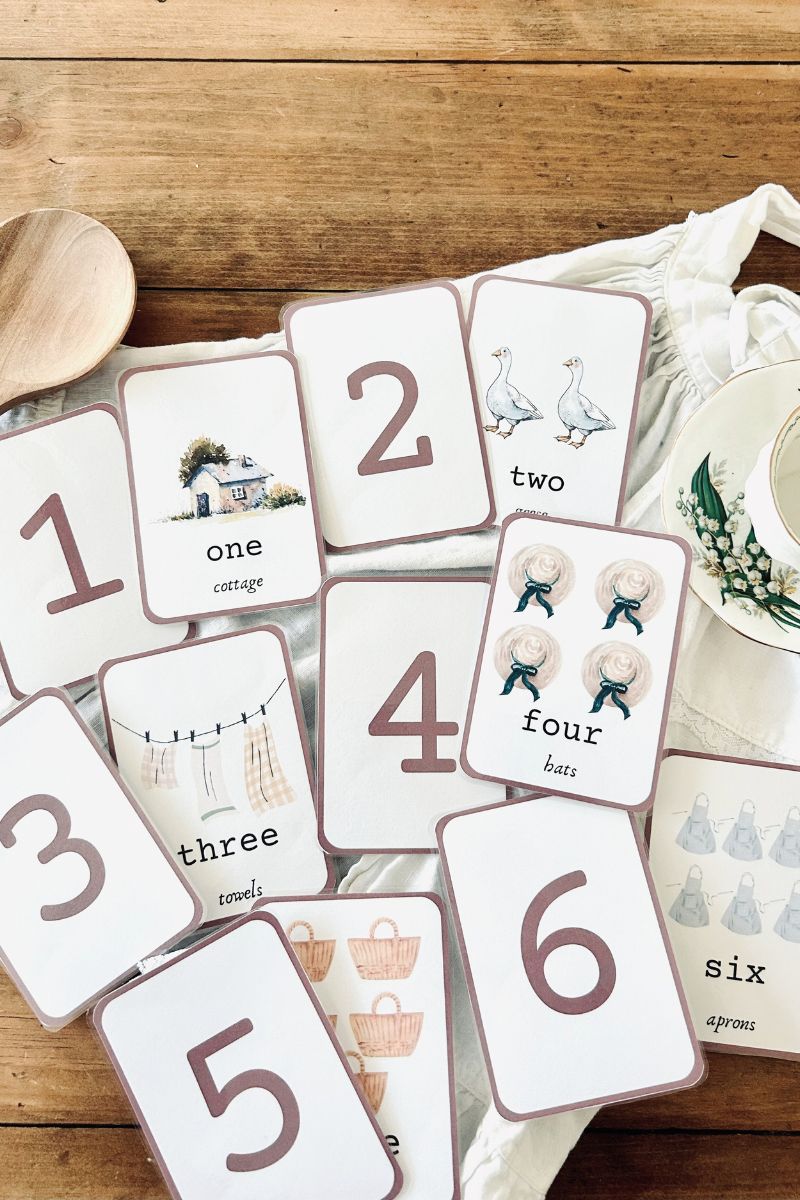 Cozy Cottage: Number and Color Flashcards - Rejoice About