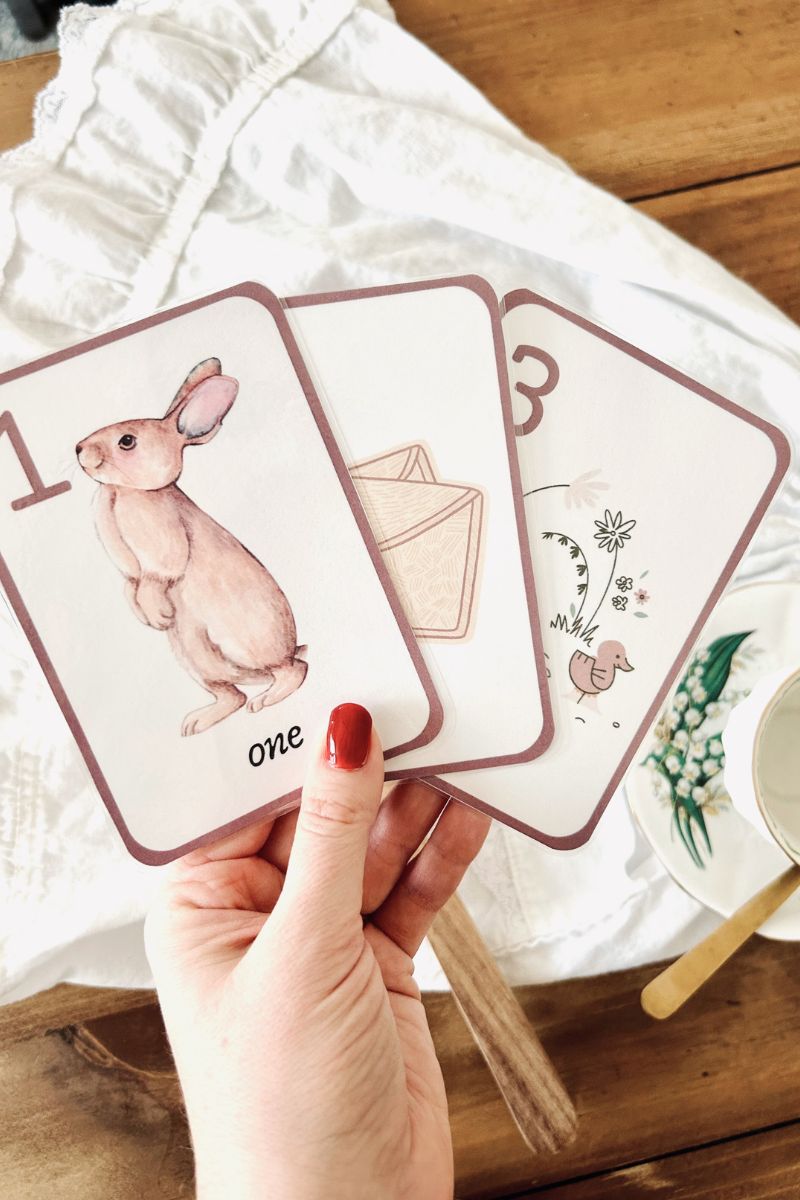 Cozy Cottage Preschool Flashcards – Number & Color Learning Set ...